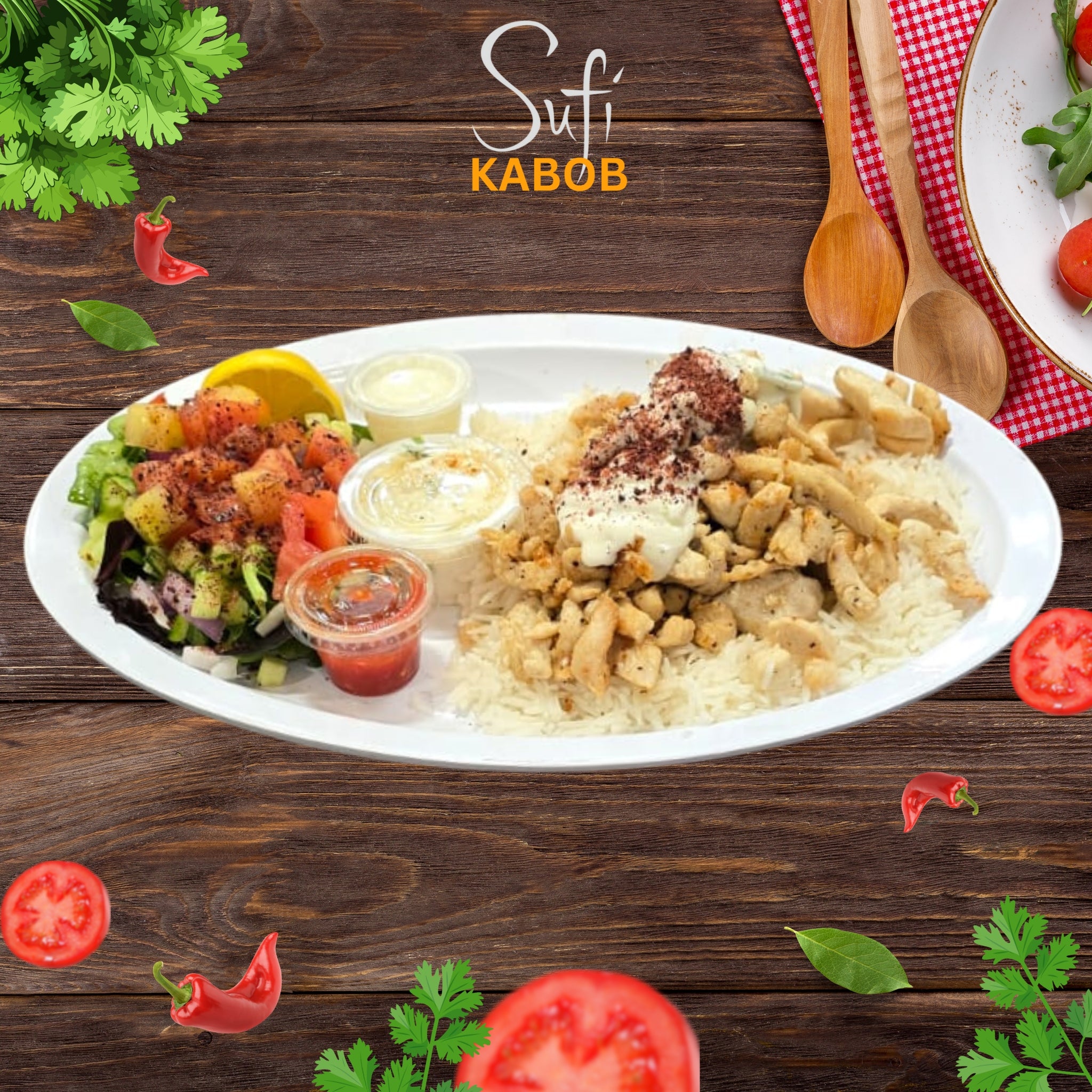 Chicken Shawarma over Rice – Sufi Kabob